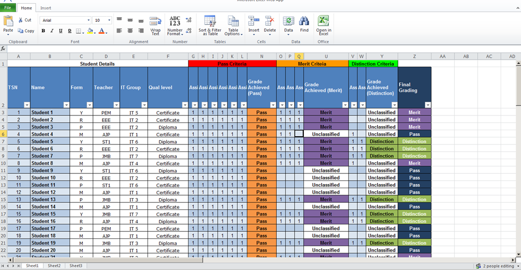 Can you get more than one person to open my subject tracking sheet ...