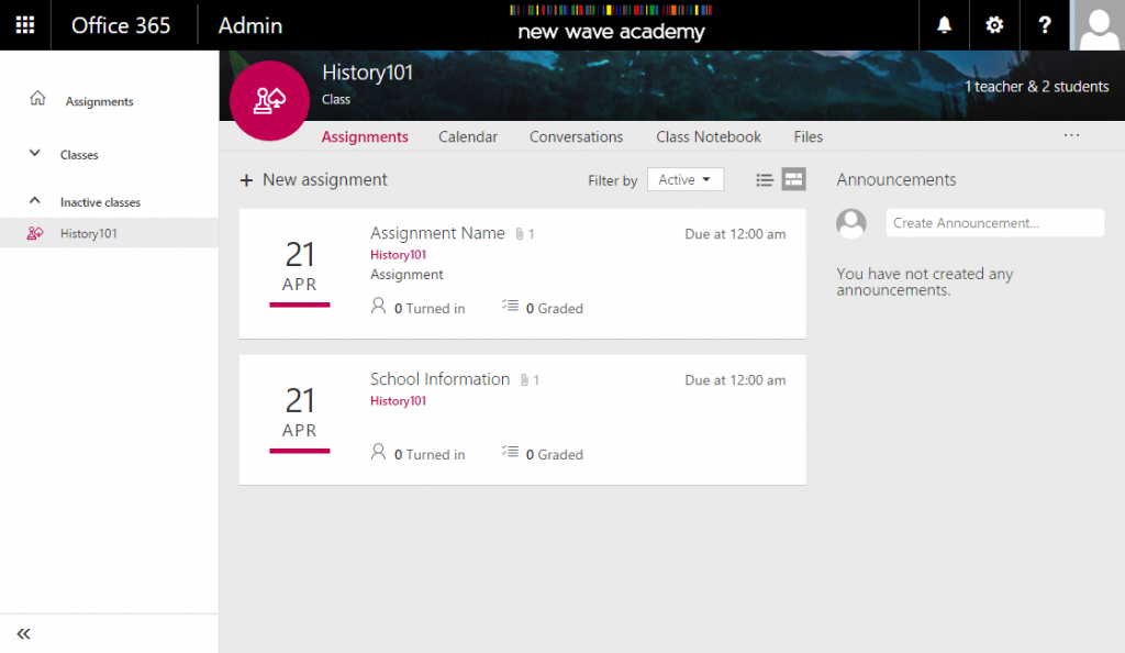 First Look at Microsoft Classroom - Blog: Alex Pearce (Microsoft MVP)